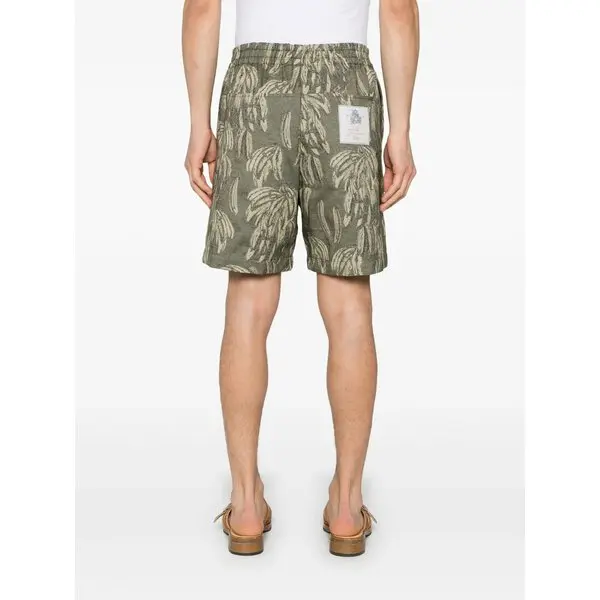 Jacquemus Aloe Banana Jacquard Shorts