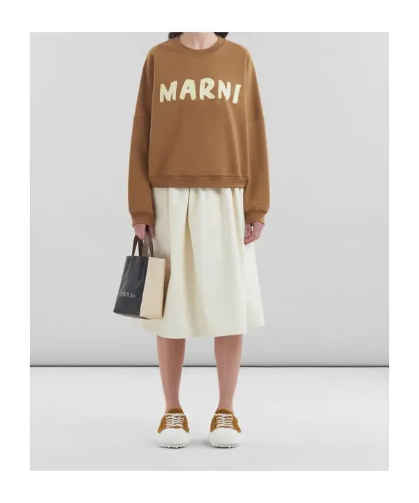 Marni Museo Logo Embroidered Mini Tote Bag