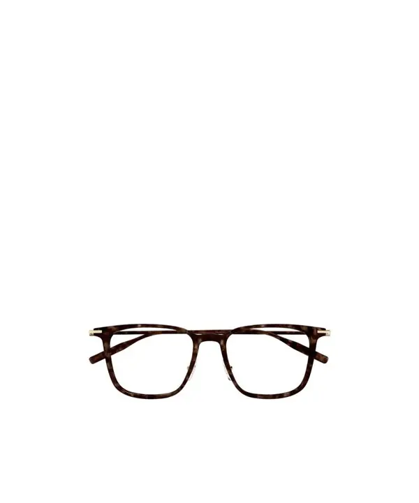 Montblanc Eyewear Square Frame Glasses - Havana