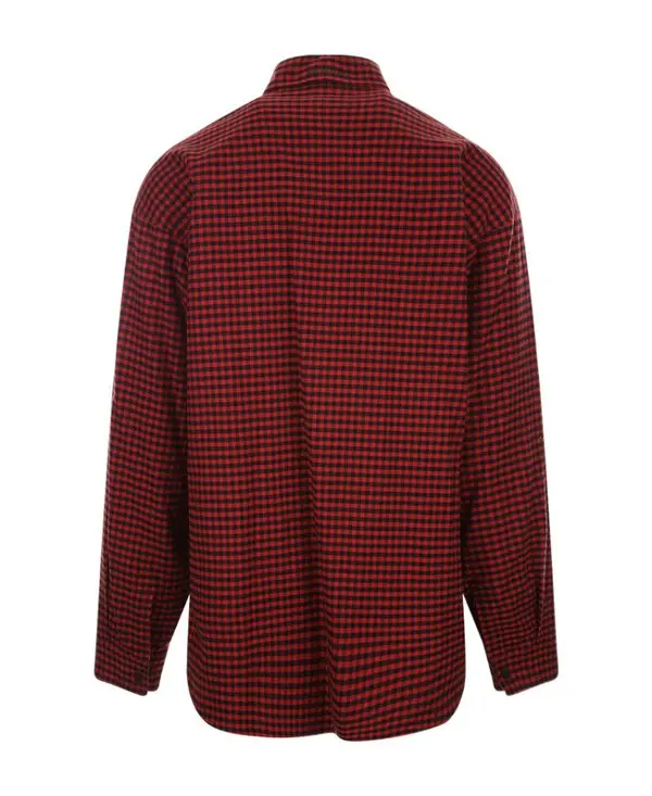 Balenciaga Checkered Reversible Oversized Shirt