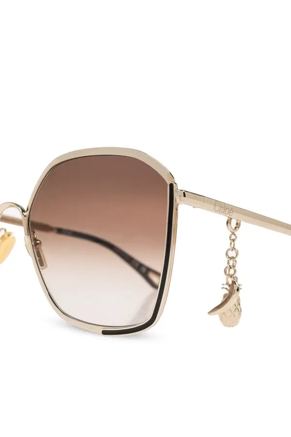 Chloé Eyewear Geometric Frame Sunglasses