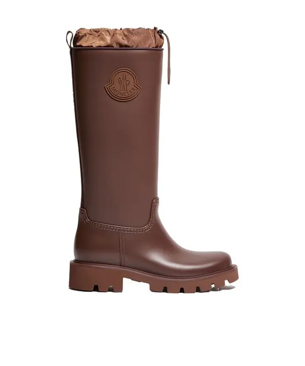 Moncler Kickstream Rain Boots - Brown