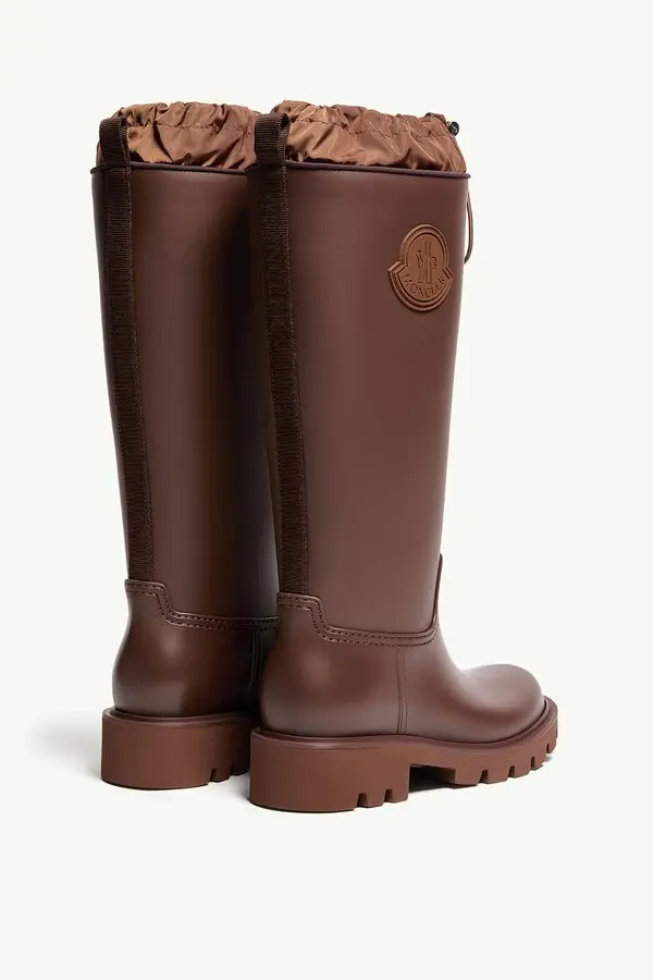 Moncler Kickstream Rain Boots - Brown