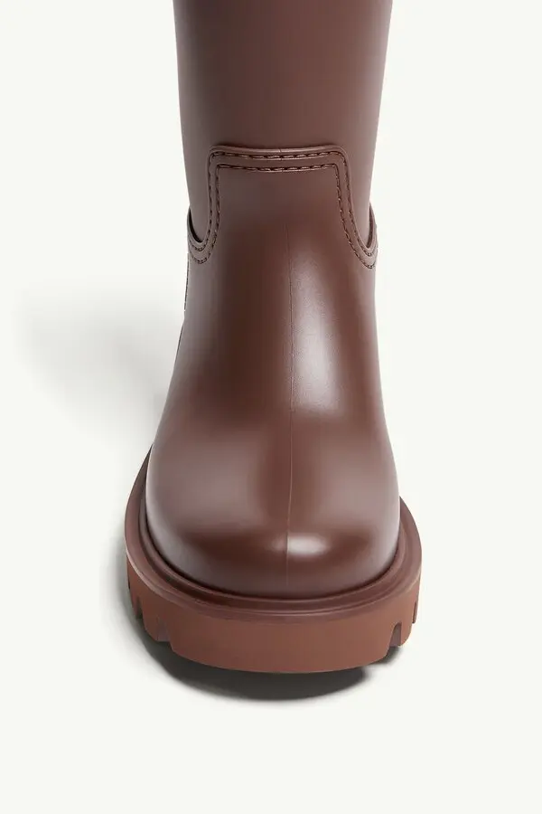 Moncler Kickstream Rain Boots - Brown
