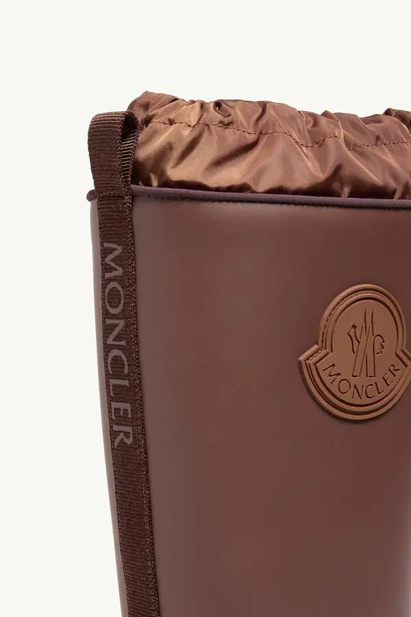 Moncler Kickstream Rain Boots - Brown