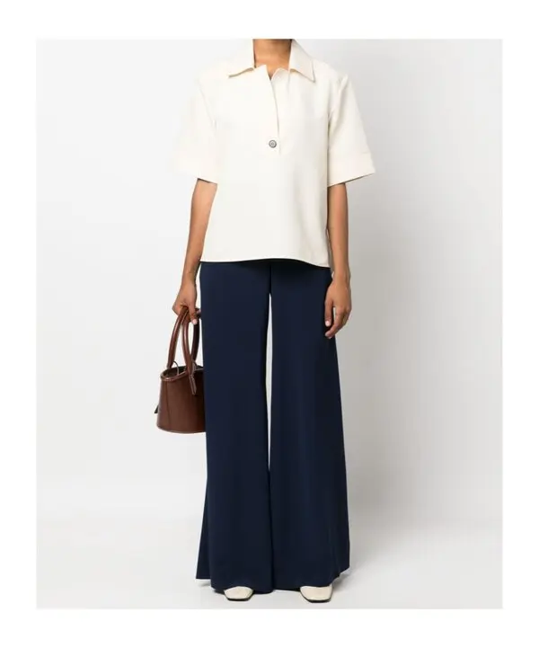 GIANLUCA CAPANNOLO High Rise Wide Leg Trousers