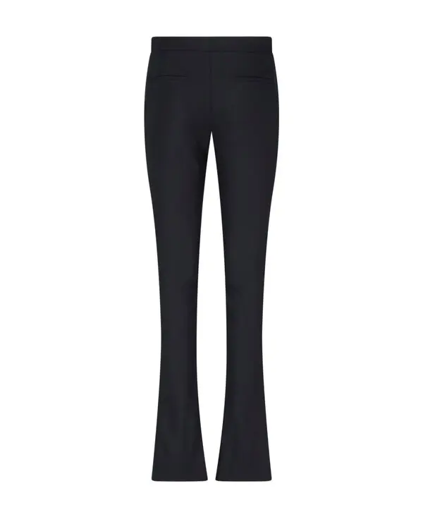 Off-White Logo Printed Tailored Trousers - Black