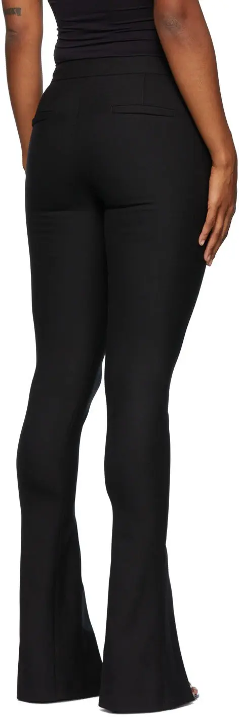 Off-White Logo Printed Tailored Trousers - Black