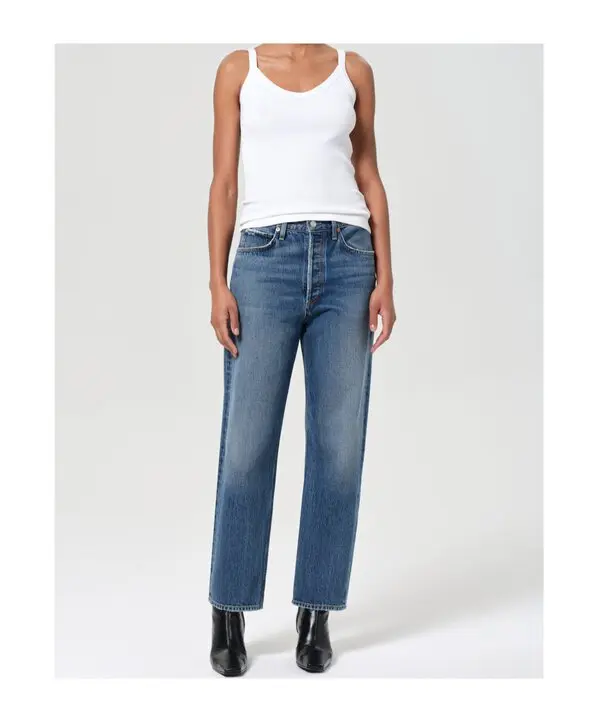 AGOLDE Straight-leg Jeans With Patch Pockets - Blue