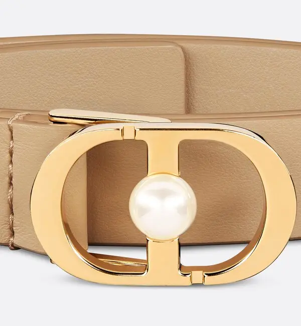Dior 30 Montaigne Jolie Belt With Pearl Accent