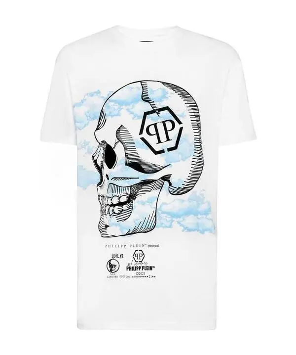 Philipp Plein Cloud -print Logo T-shirt - White