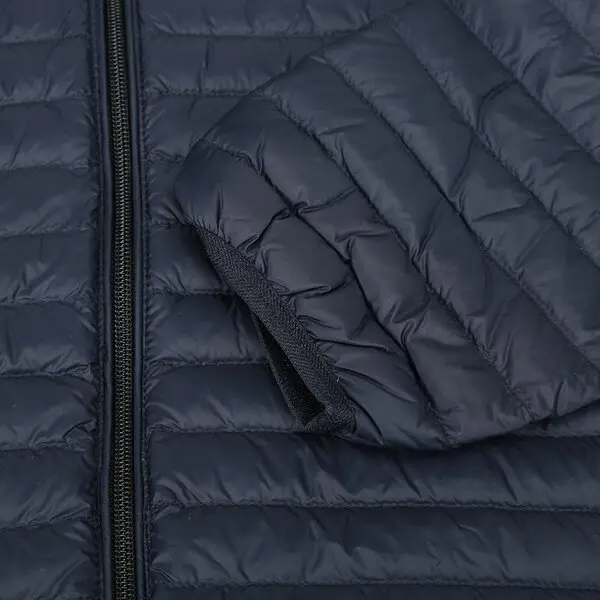 Emporio Armani Down Jacket With Logo Detail - Black