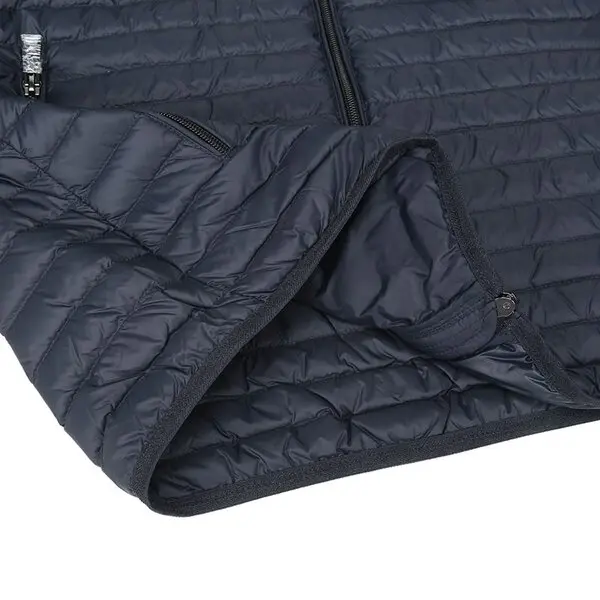Emporio Armani Down Jacket With Logo Detail - Black