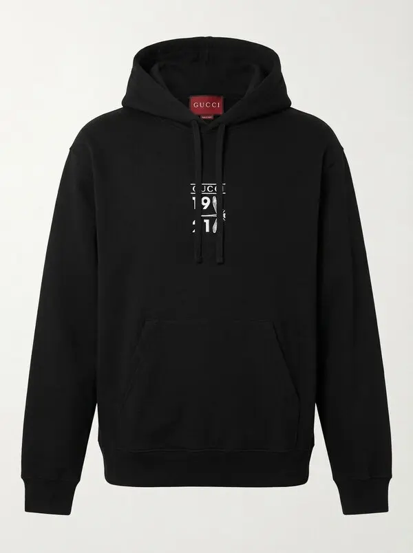 Gucci Long Sleeved Graphic Printed Hoodie