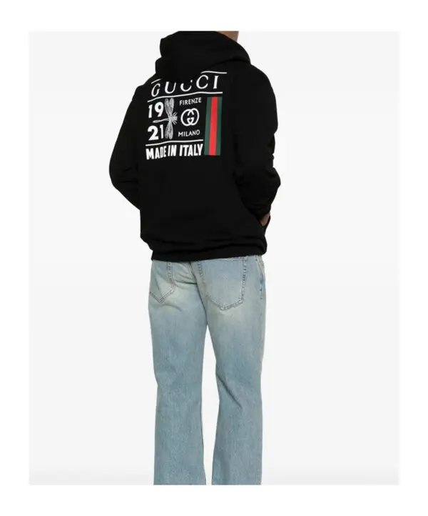 Gucci Long Sleeved Graphic Printed Hoodie