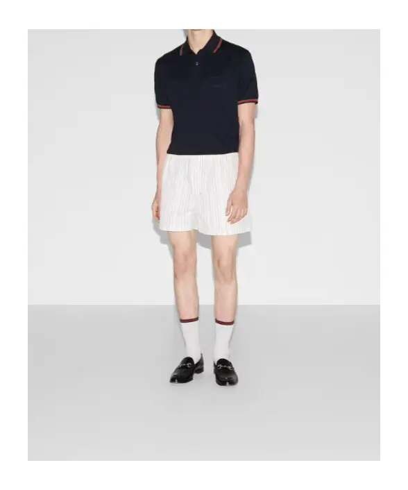 Gucci Logo Embroidered Short-sleeve Polo Shirt