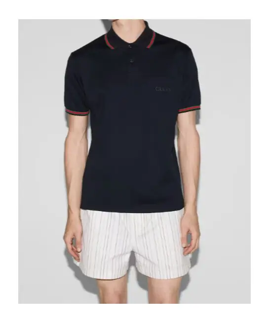 Gucci Logo Embroidered Short-sleeve Polo Shirt