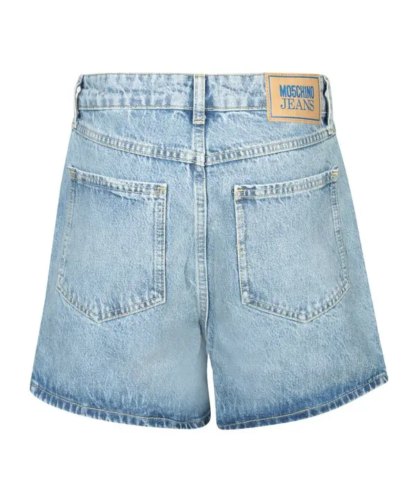 Moschino Patch Denim Shorts