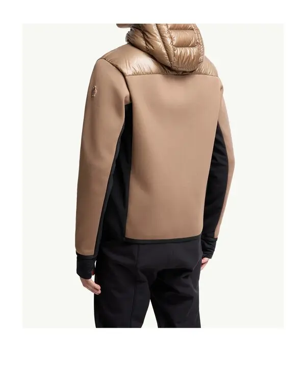 Moncler Padded Zip-up Hoodie - Beige