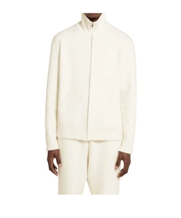 Gucci Wool Cashmere Piquet Knit Zip Jacket