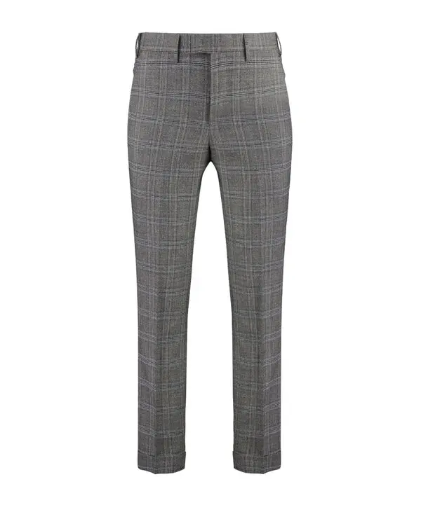 PT TORINO Virgin Wool Dress Trousers - Gray