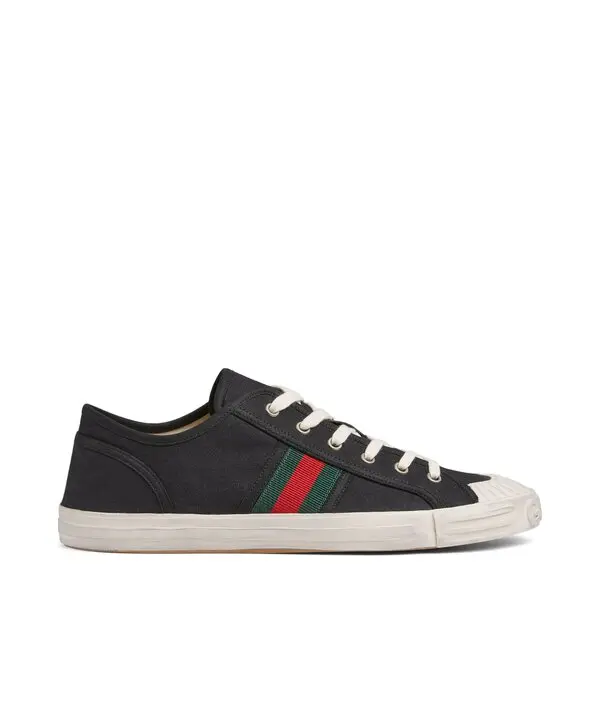 Gucci Ribbon Logo Sneakers - Black