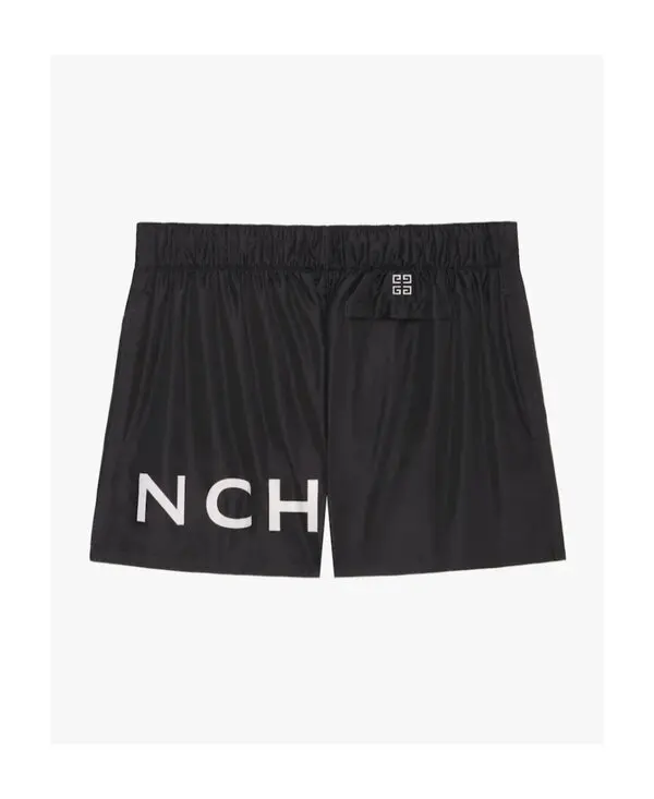 Givenchy Logo Printed Nylon Swimming Shorts - Black