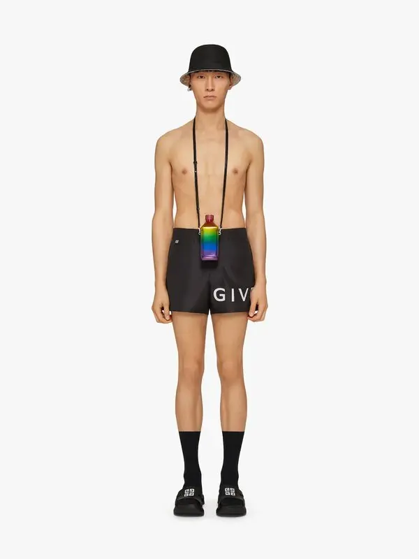 Givenchy Logo Printed Nylon Swimming Shorts - Black