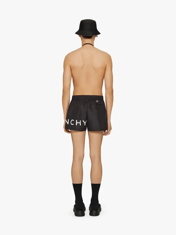 Givenchy Logo Printed Nylon Swimming Shorts - Black