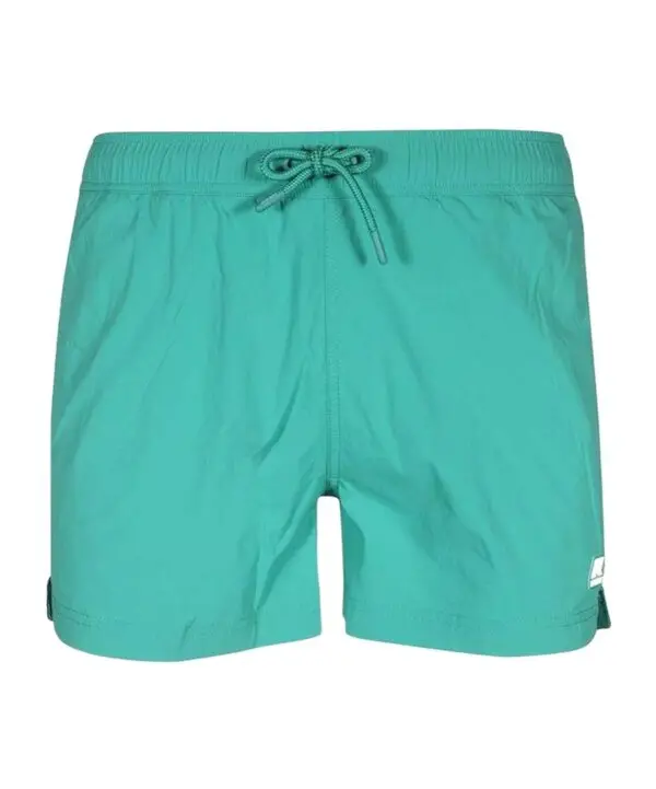 K-WAY Logo Swim Trunks - Green