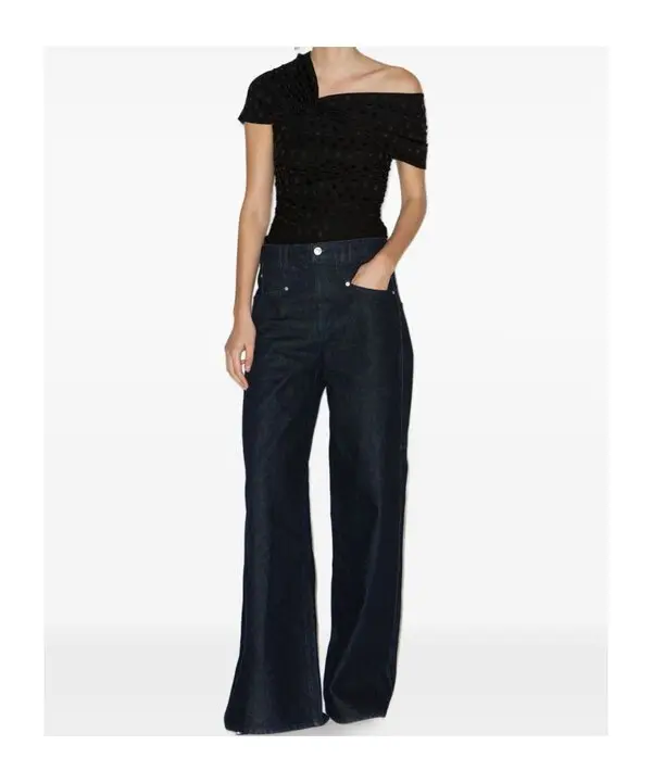 Isabel Marant Étoile Esen Jacquard Polka-dot Top - Black