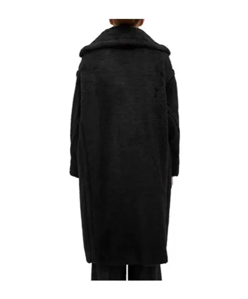 Max Mara Long Lapel Coat - Black
