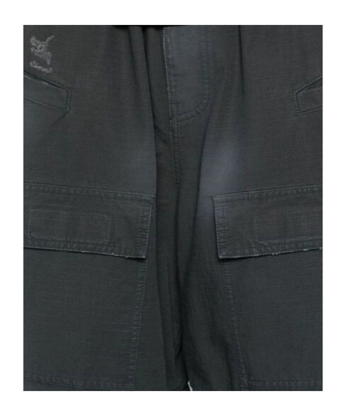 Balenciaga Washed-out Large Cargo Pants - Blue-gray