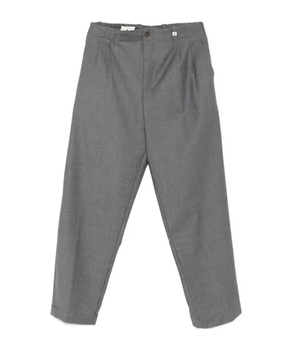 MYTHS Pleat-detail Trousers - Gray