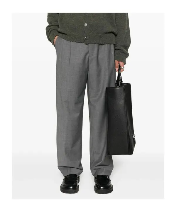 MYTHS Pleat-detail Trousers - Gray