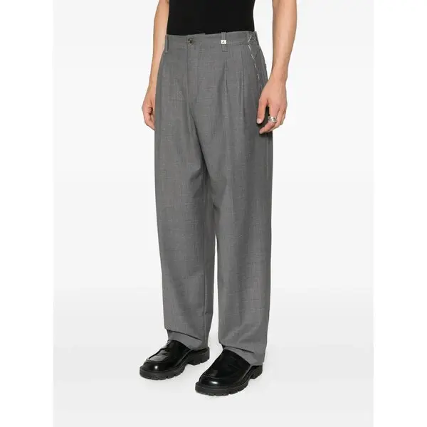 MYTHS Pleat-detail Trousers - Gray