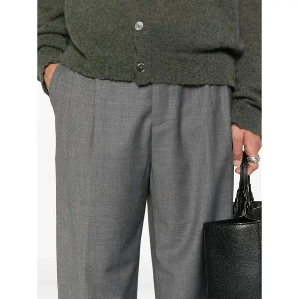 MYTHS Pleat-detail Trousers - Gray