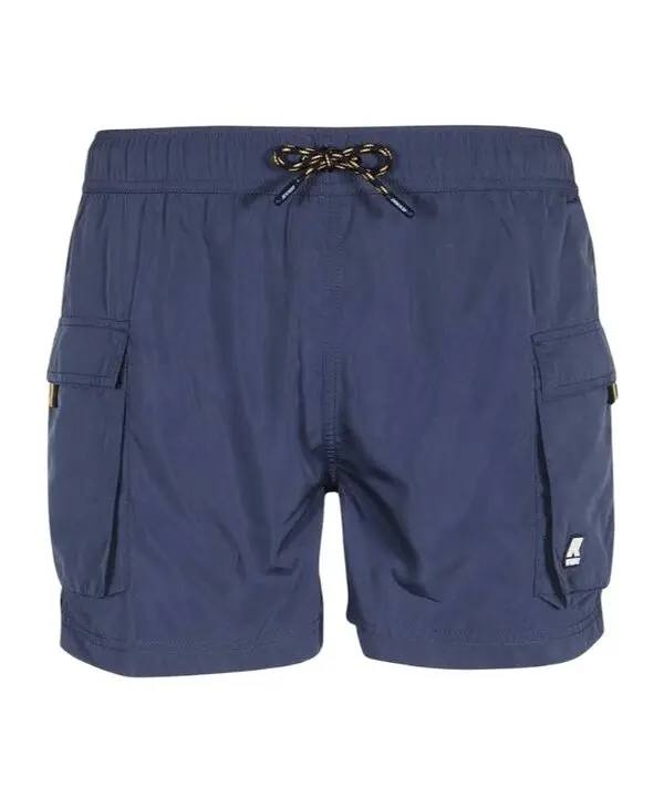 K-WAY Logo Swim Trunks - Blue