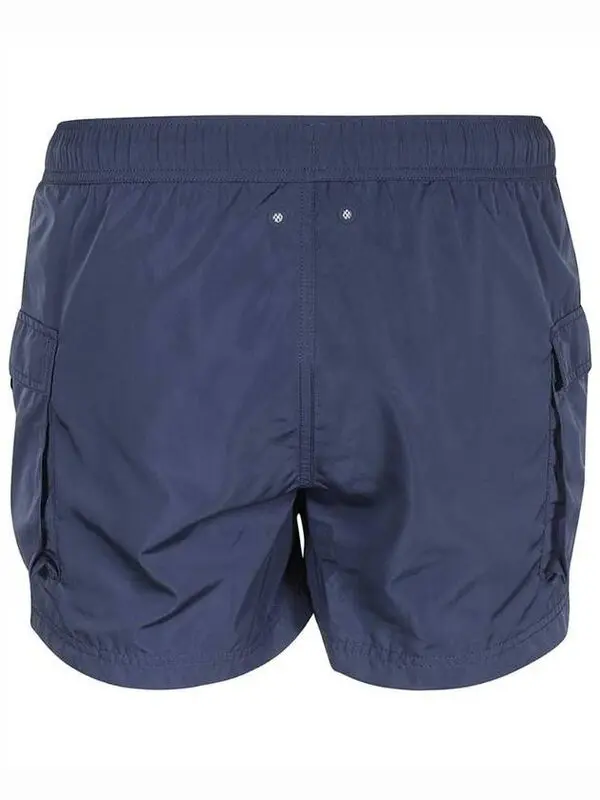 K-WAY Logo Swim Trunks - Blue