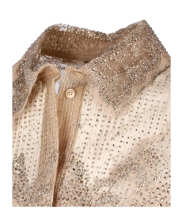 Ermanno Scervino Embellished Cropped Shirt