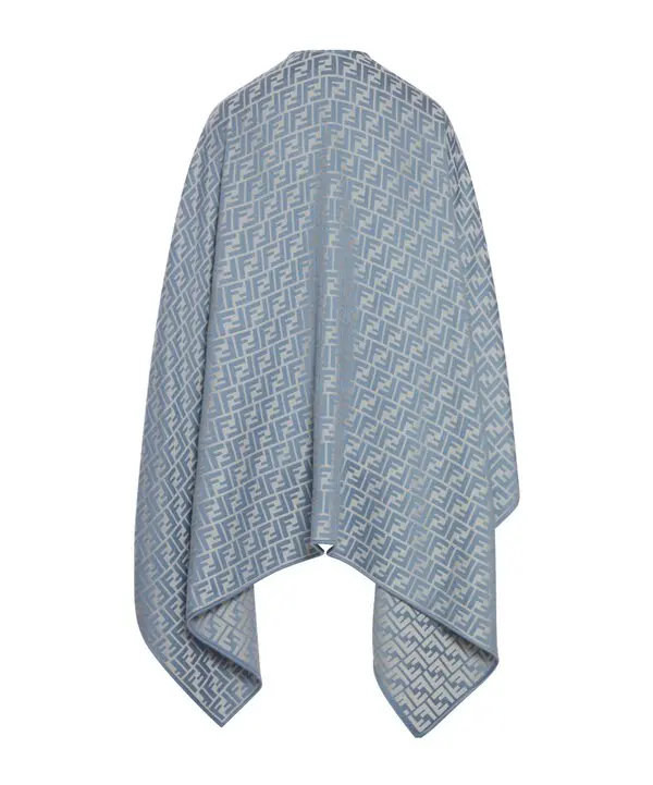 Fendi Ff Jacquard Poncho