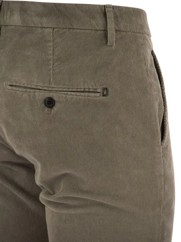 DONDUP Gaubert Slim Milleraies Trousers - Green