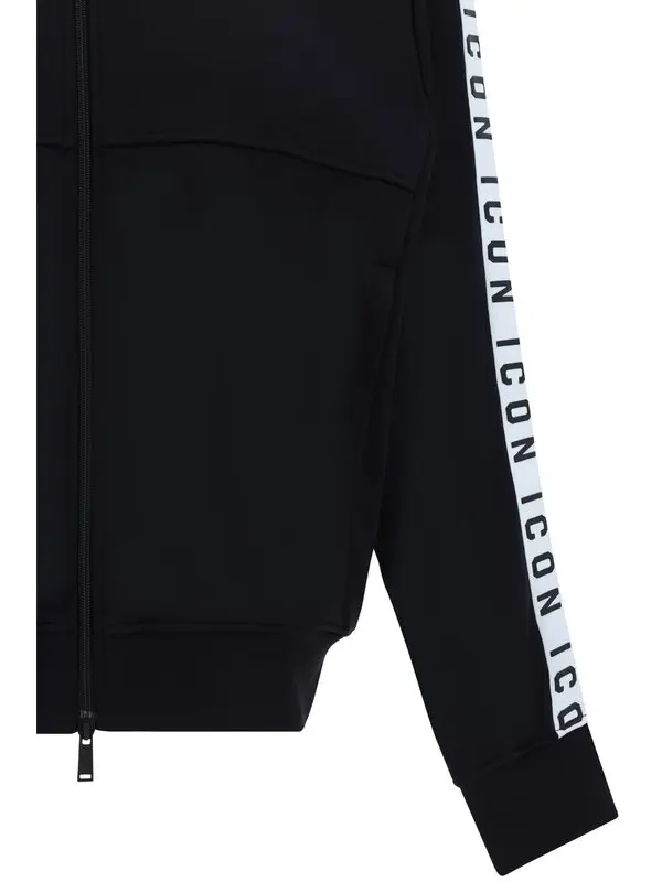 Dsquared2 Logo Printed Zip-up Sweatshirt