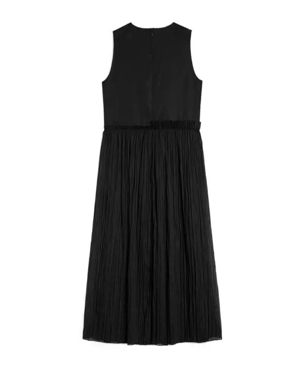 JIL SANDER Muslin Pleated Dress
