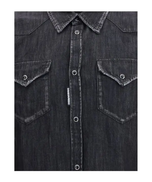 Dsquared2 Classic Western Shirt - Black