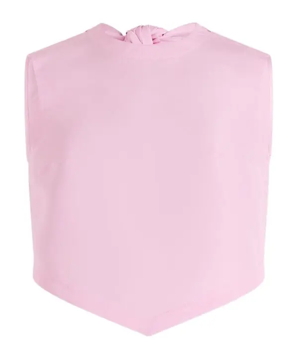 PATOU Scarf Faille Top - Pink