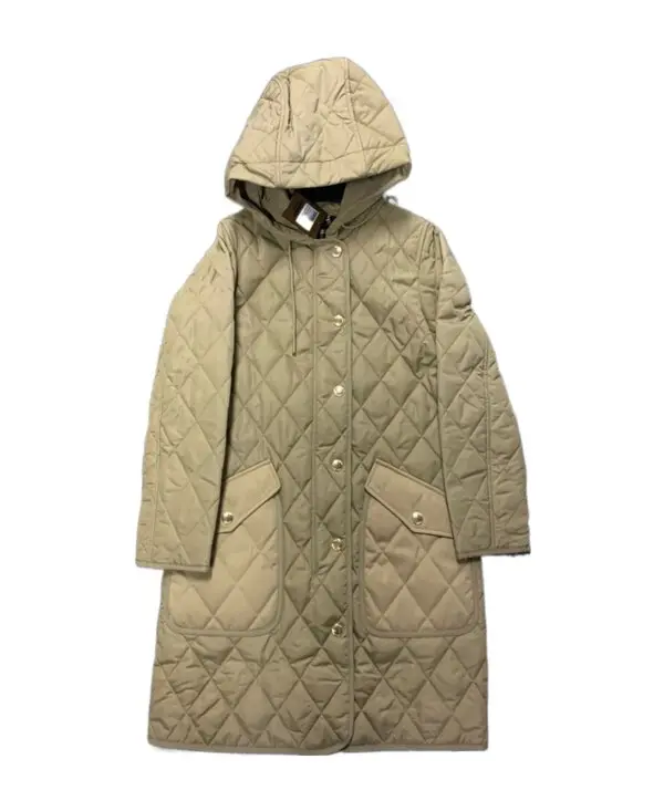 Burberry Quilted Thermoregulated Coat - Nude