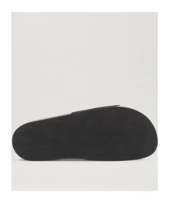 Palm Angels Logo Embossed Slides - Black