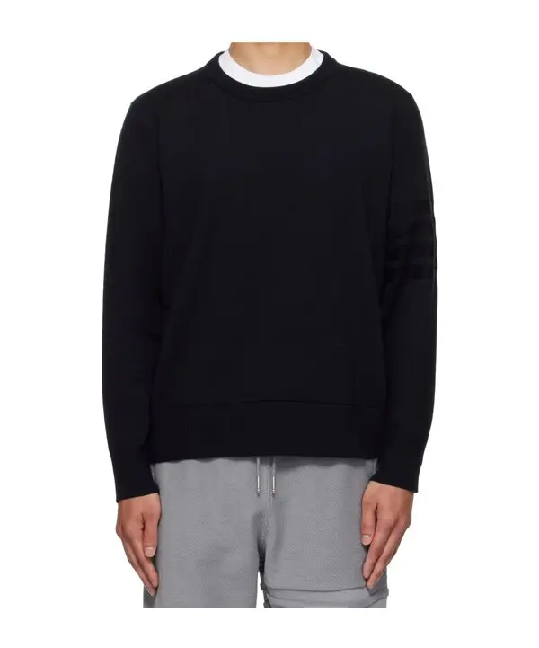 Thom Browne Crew Neck Striped Sweater