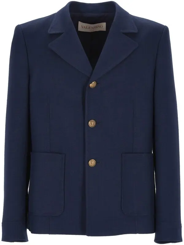 Valentino Garavani Button-up Long Sleeve Blazer